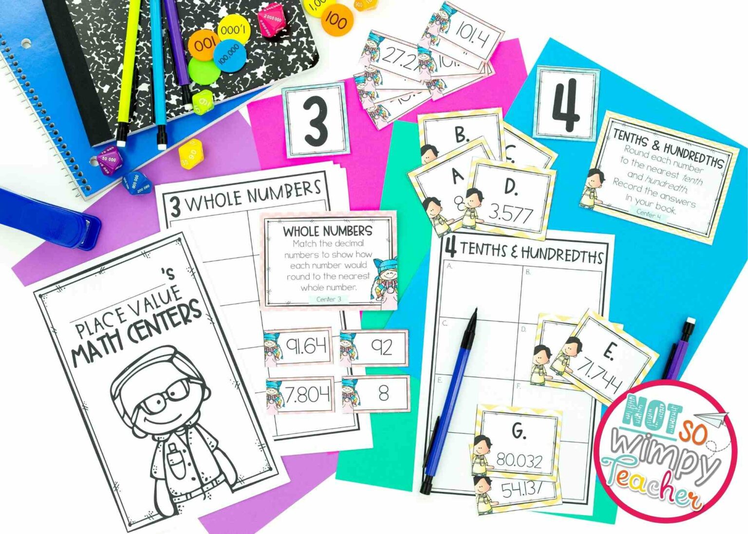 Making Math Centers Easy and More Efficient - Not So Wimpy Teacher