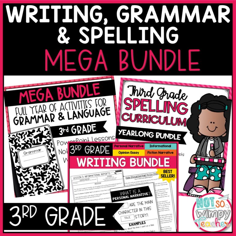 Spelling Curriculum: Unit 1 THIRD GRADE - Not So Wimpy Teacher