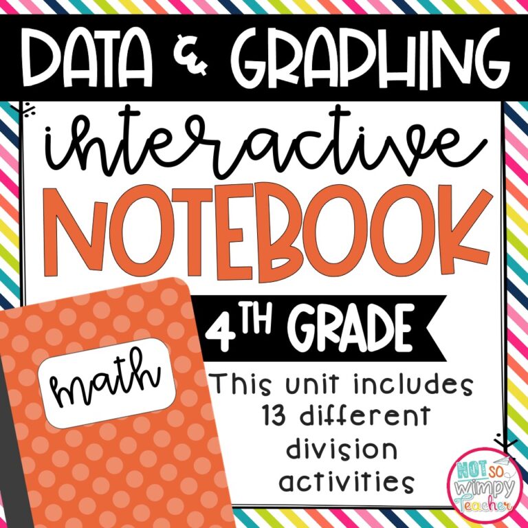 Data and Graphing Interactive Notebook for 4th Grade - Not So Wimpy Teacher